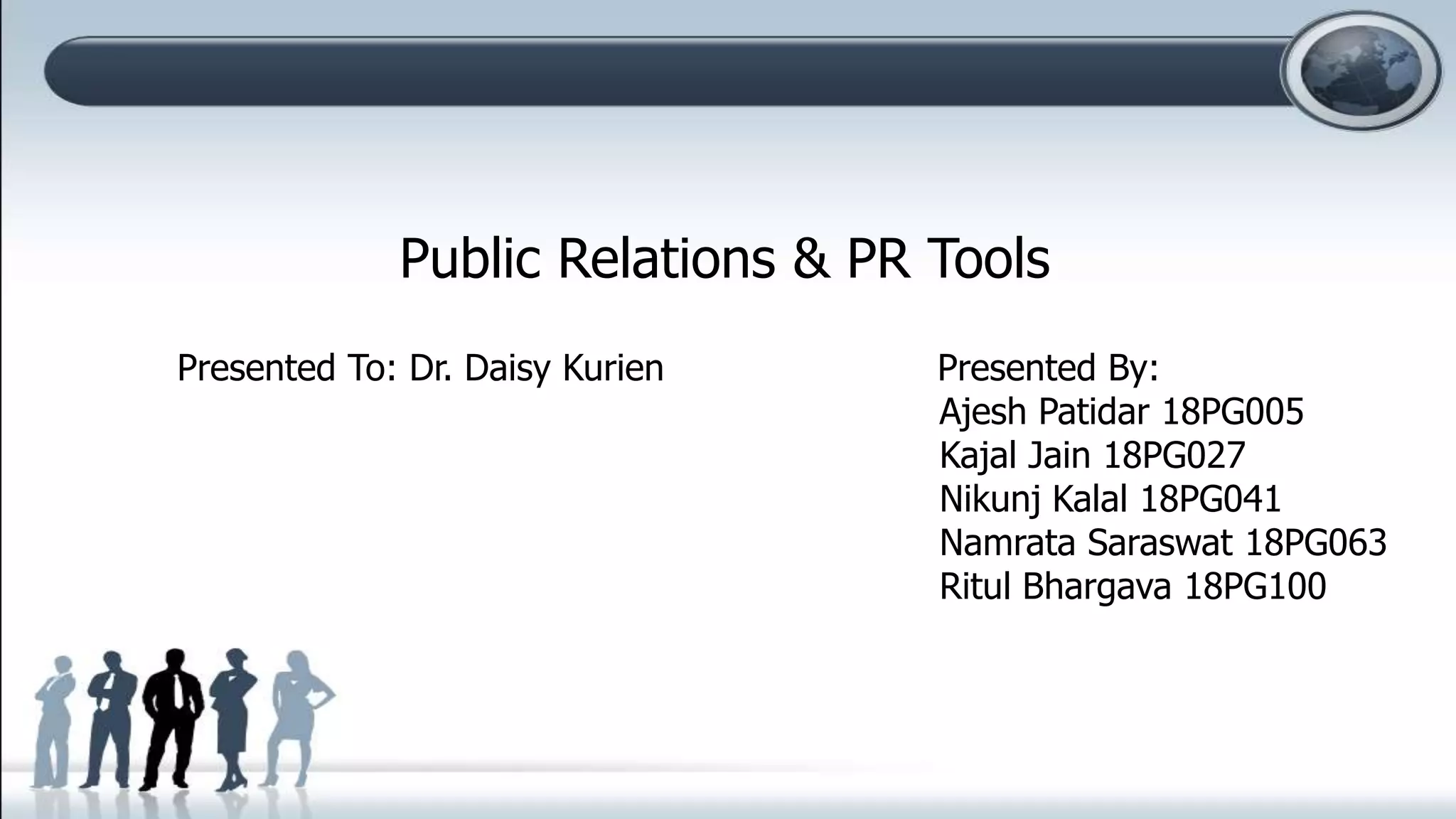 Public Relation & PR Tools | PPTX