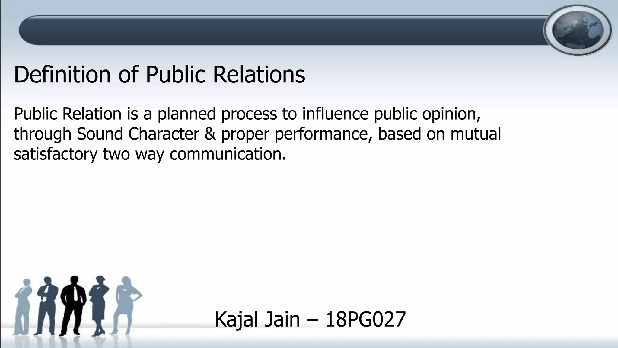 Public Relation & PR Tools | PPTX