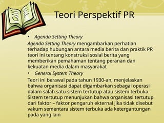 PUBLIC RELATIONS SEBAGAI ILMU DAN PROFESI | PPTX