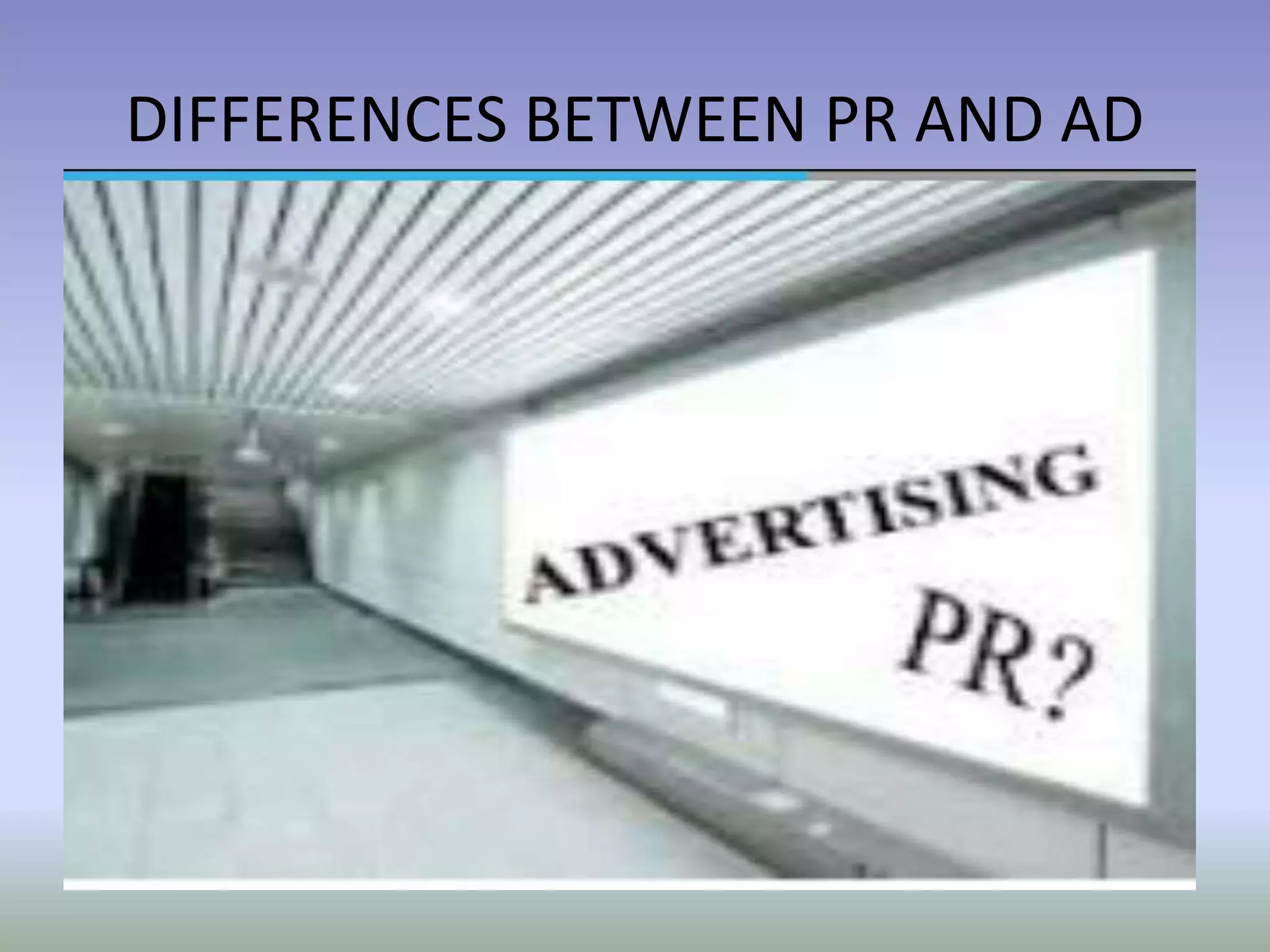 Public relations and advertising | PPTX