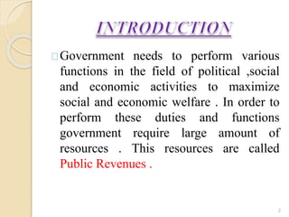 Public revenue | PPTX