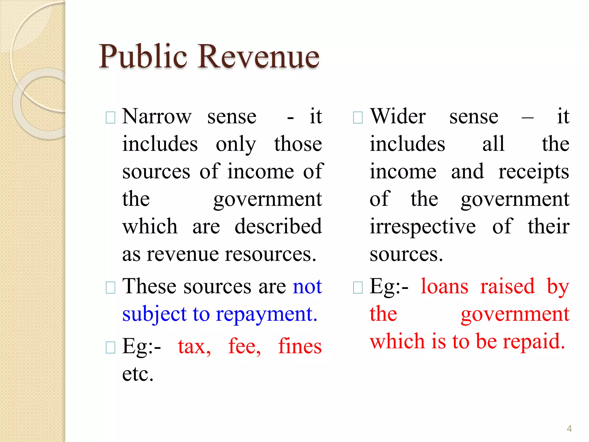Public Revenue | PPTX