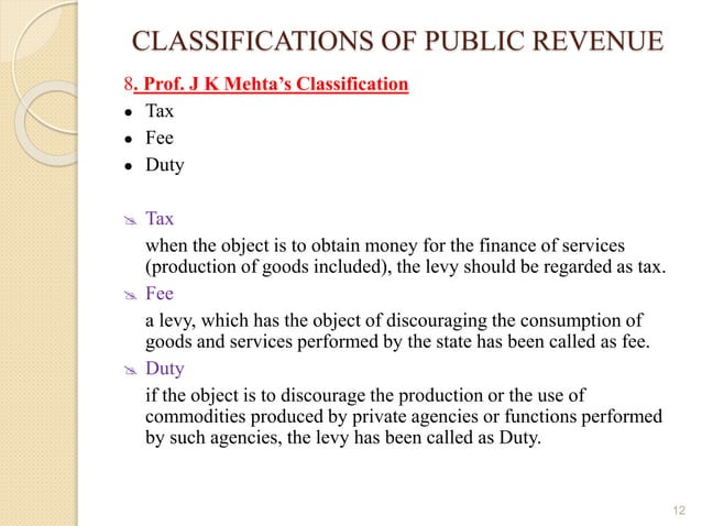 Public Revenue | PPTX | Political Issues & policy | Politics