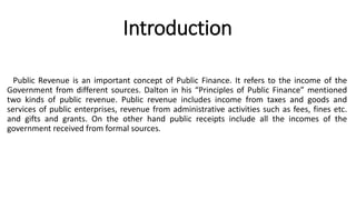 Public revenue | PPTX