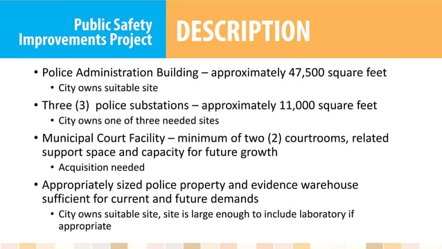 Public Safety Improvement Project | PPTX