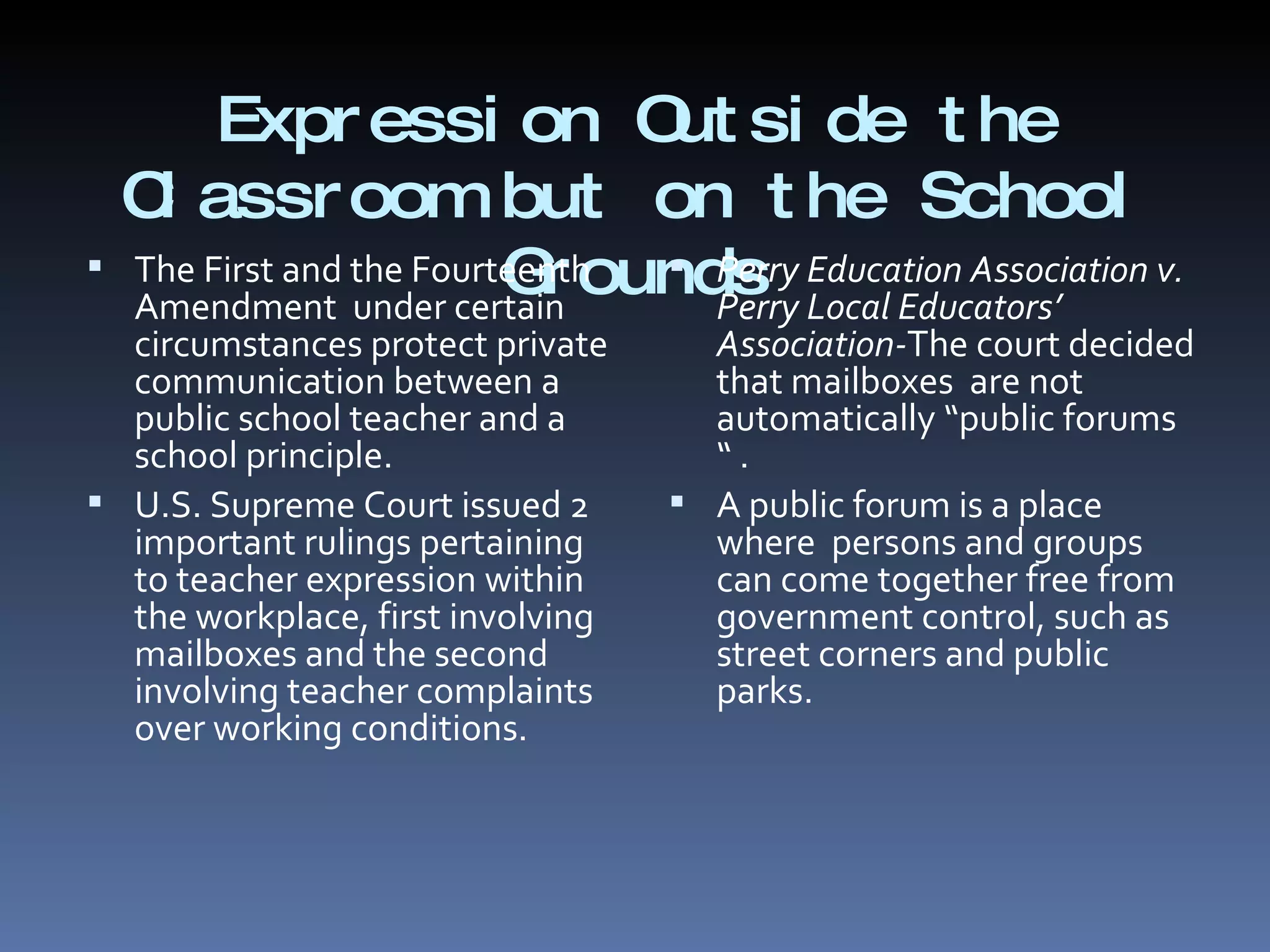 Public School Law Outline - Dr. William Kritsonis | PPT