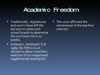 Public School Law Outline - Dr. William Kritsonis | PPT