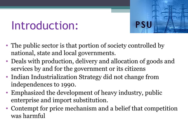 Public sector Unit | PPT | Business Accounting & Finance | Business