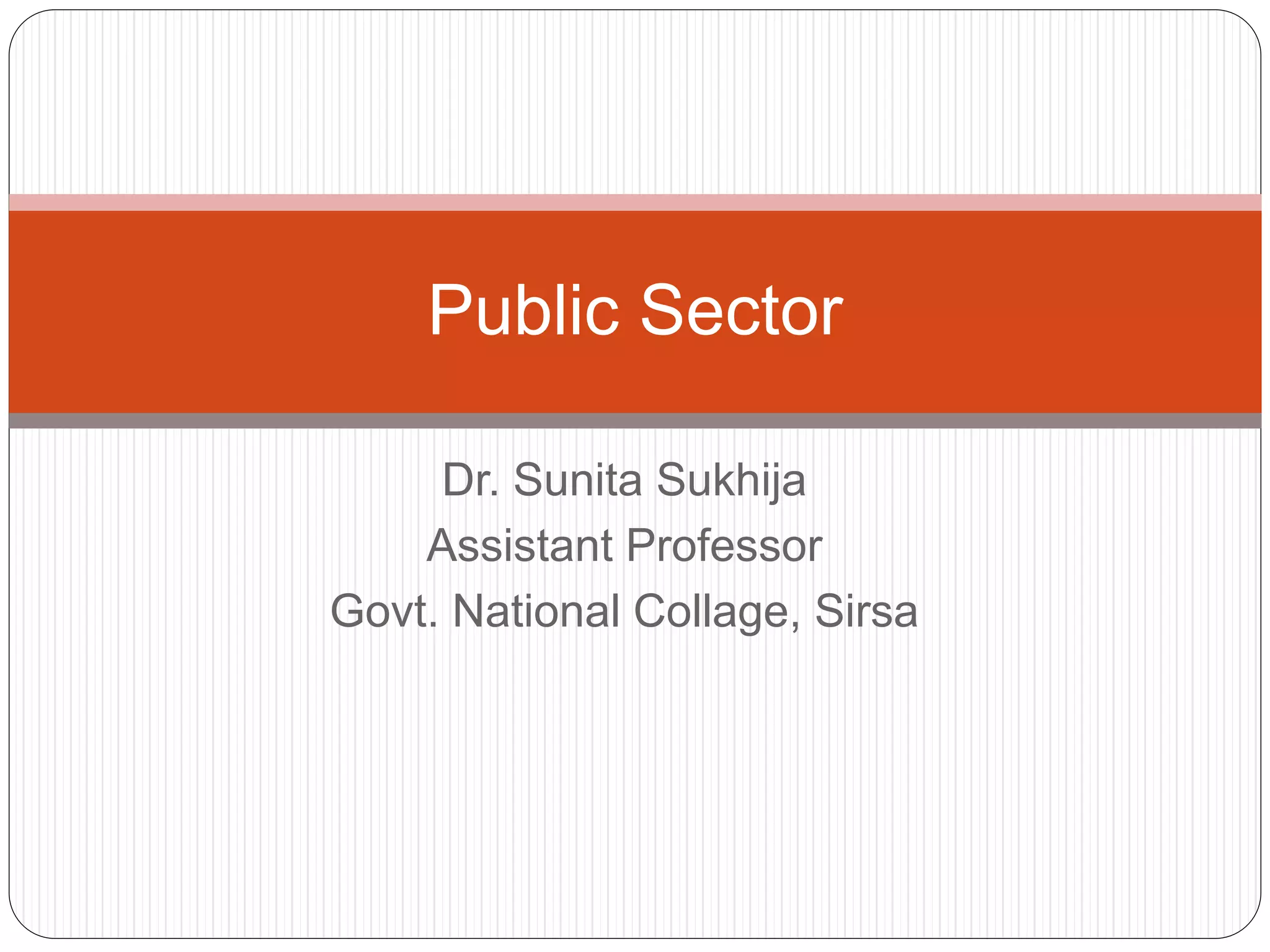 Public sector Enterprises | PPT