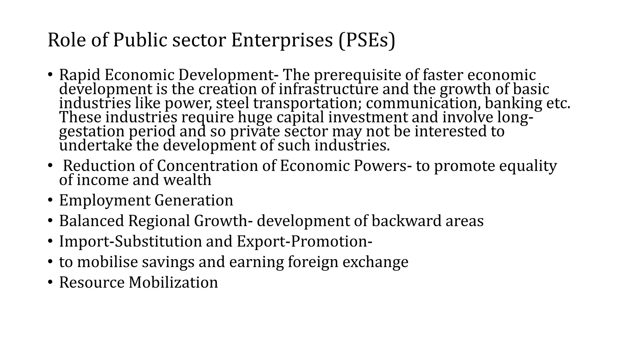 Public sector its role, performance and reforms | PPTX