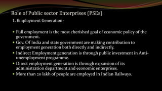 Public sector its role, performance and reforms | PPTX