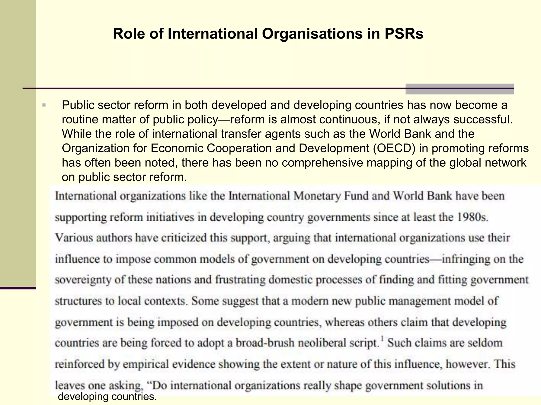 Public Service Reforms: An Introduction | PPT