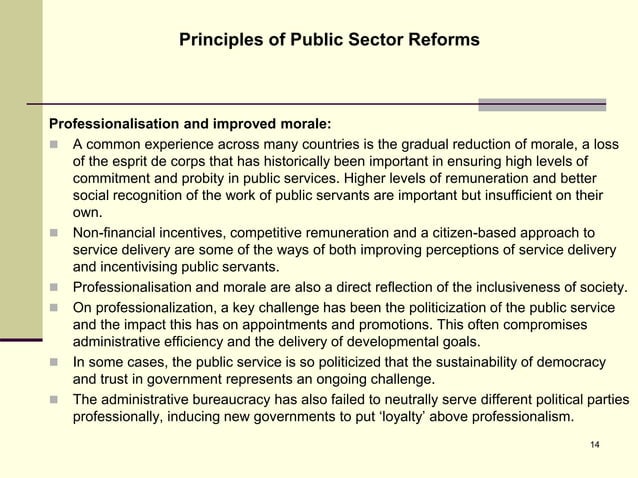 Public Service Reforms: An Introduction | PPT | Business | Business and ...