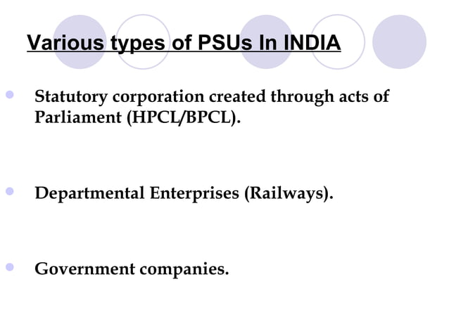 Public Sector Undertaking in india | PPT