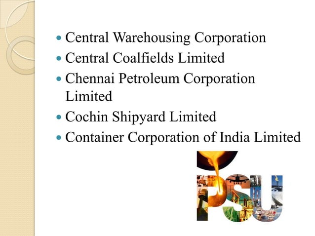Public sector undertaking (PSU) | PPTX