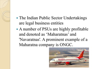 Public sector undertaking (PSU) | PPTX