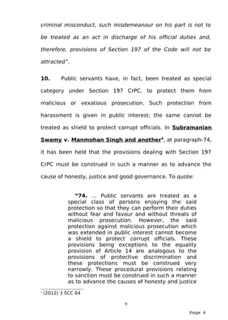 Public servants , in fact been treated as special category under ...