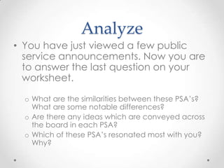 Public service announcements | PPTX