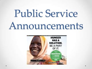 Public service announcements | PPTX