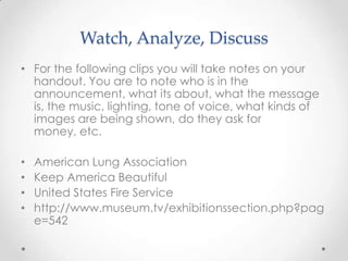 Public service announcements | PPTX