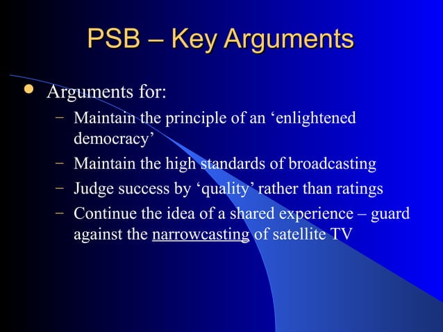 Public Service Broadcasting | PPT