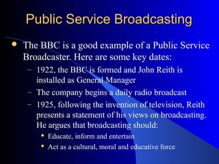 Public Service Broadcasting | PPT