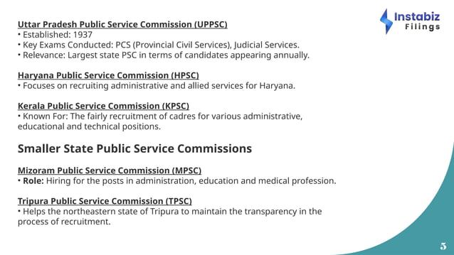 Public Service Commission: Key Functions | PPTX