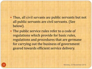Public Service Rules & Official Communication Procedures | PDF