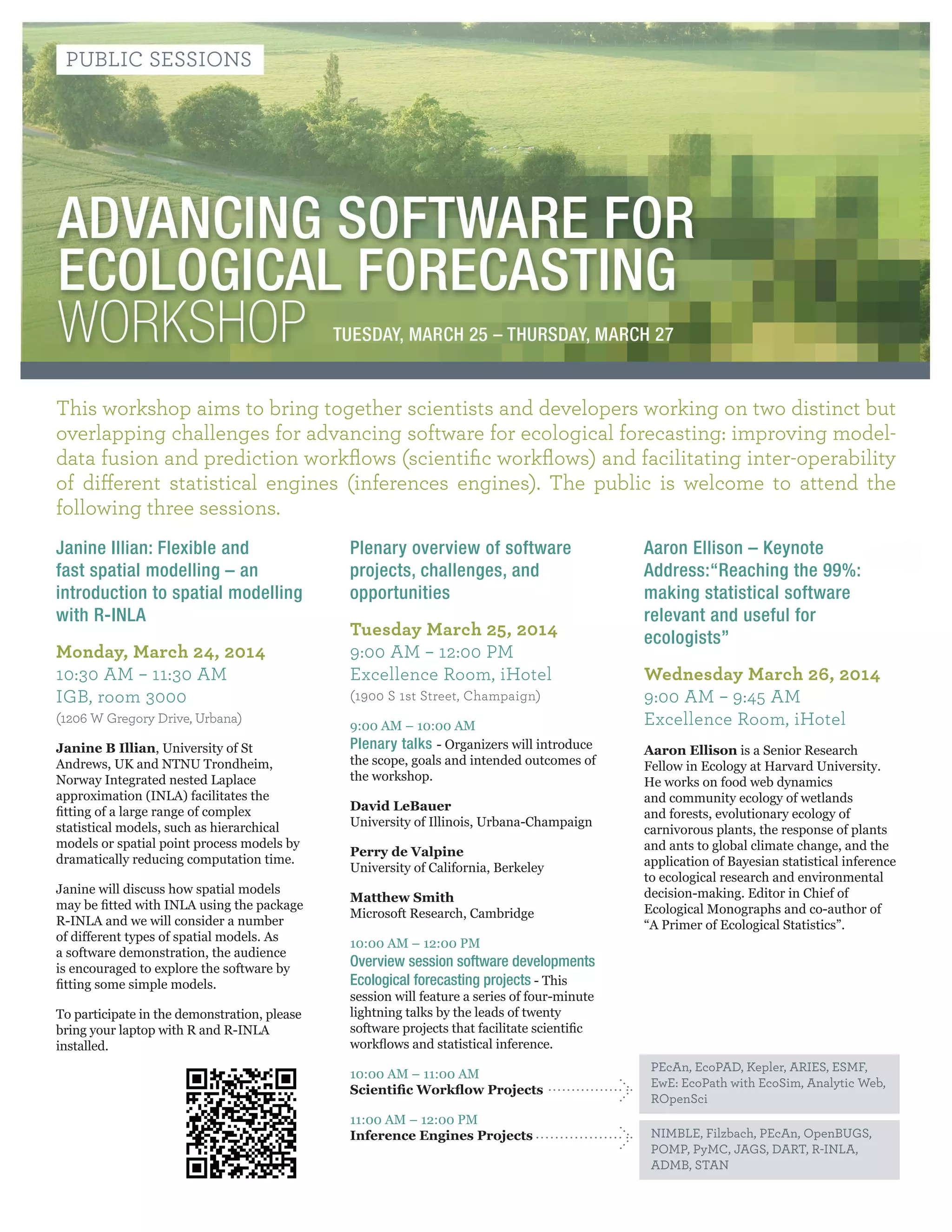 Advancing Software for Ecological Forecasting: Public Sessions | PDF