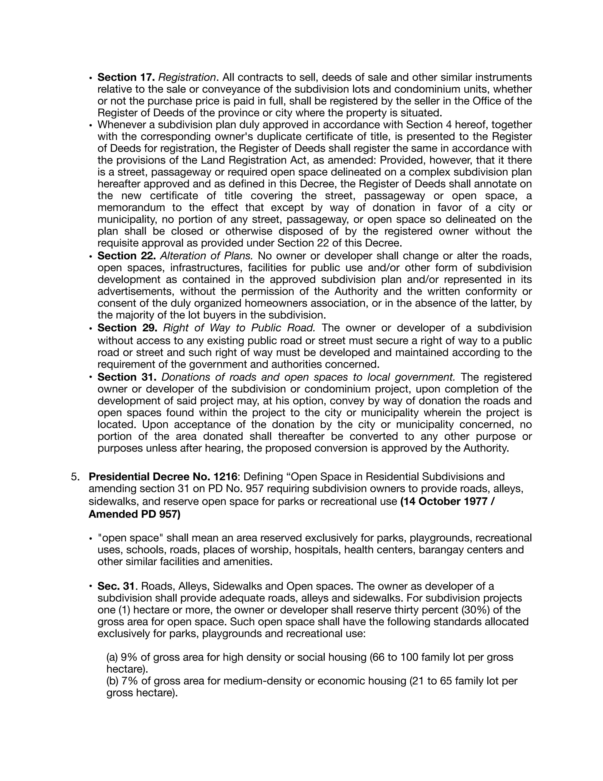 Public Spaces - PH Legal Bases and provisions in the New Urban Agenda | PDF