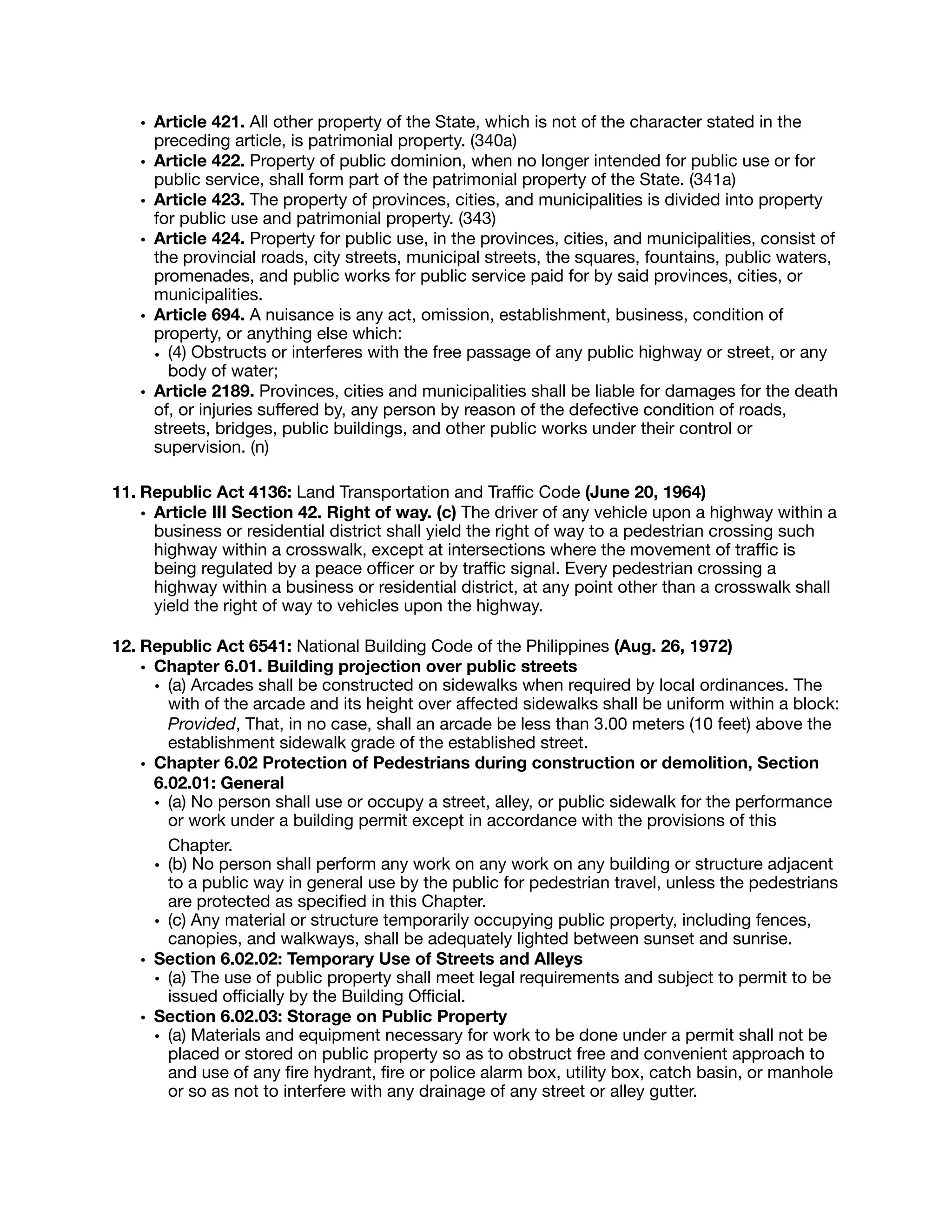 Public Spaces - PH Legal Bases and provisions in the New Urban Agenda | PDF