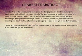 Public spaces intervention documentation and process | PPTX