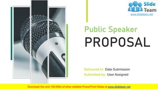 Public Speaker Proposal PowerPoint Presentation Slides | PDF