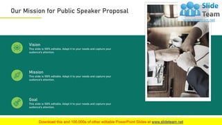 Public Speaker Proposal PowerPoint Presentation Slides | PDF