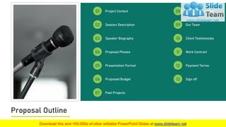 Public Speaker Proposal PowerPoint Presentation Slides | PDF