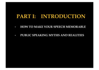 Public Speaking | PDF