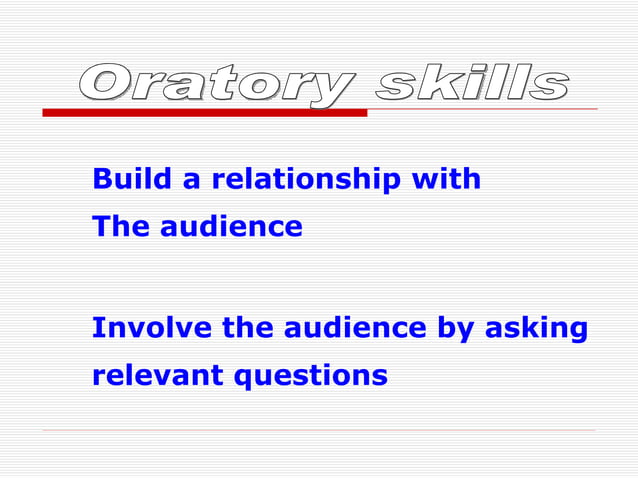 Public speaking | PPT