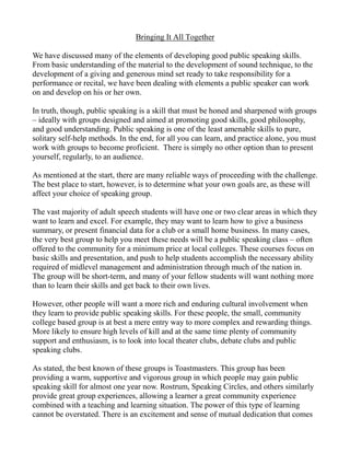 Public speaking | PDF