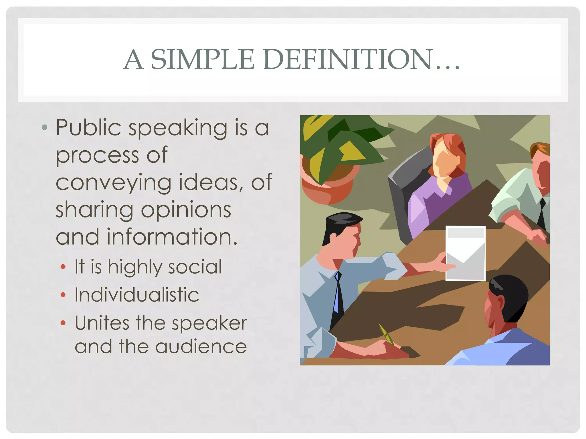 Public speaking, a short intro | PPTX