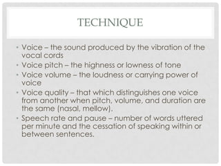 Public speaking, a short intro | PPTX