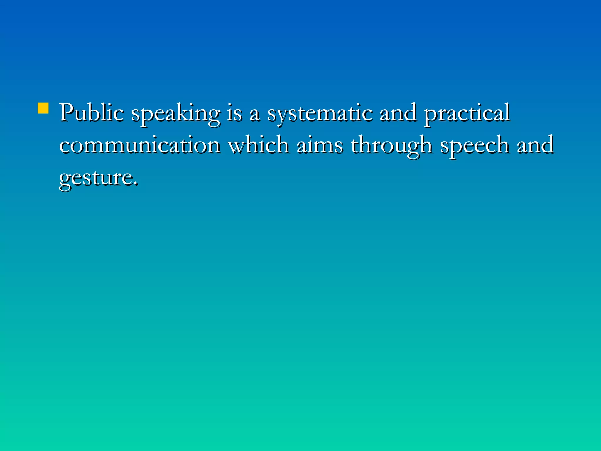 Public speaking | PPT