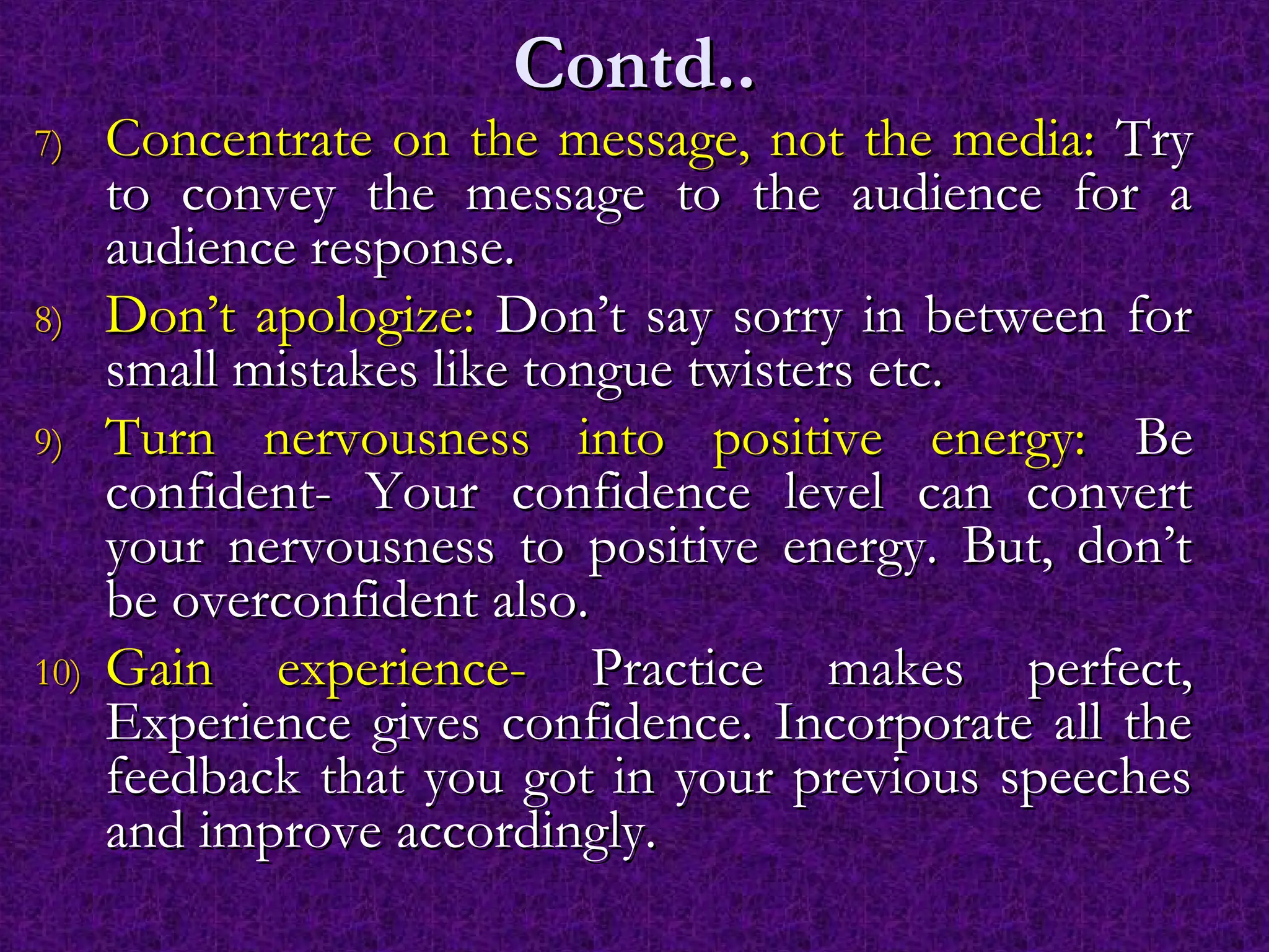 Public speaking | PPT