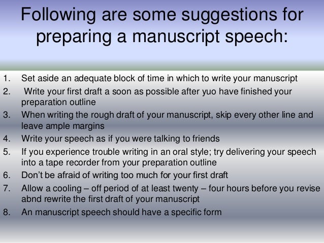 Manuscript examples public speaking - storageloki