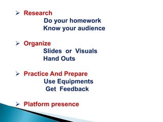 Public speaking | PPT