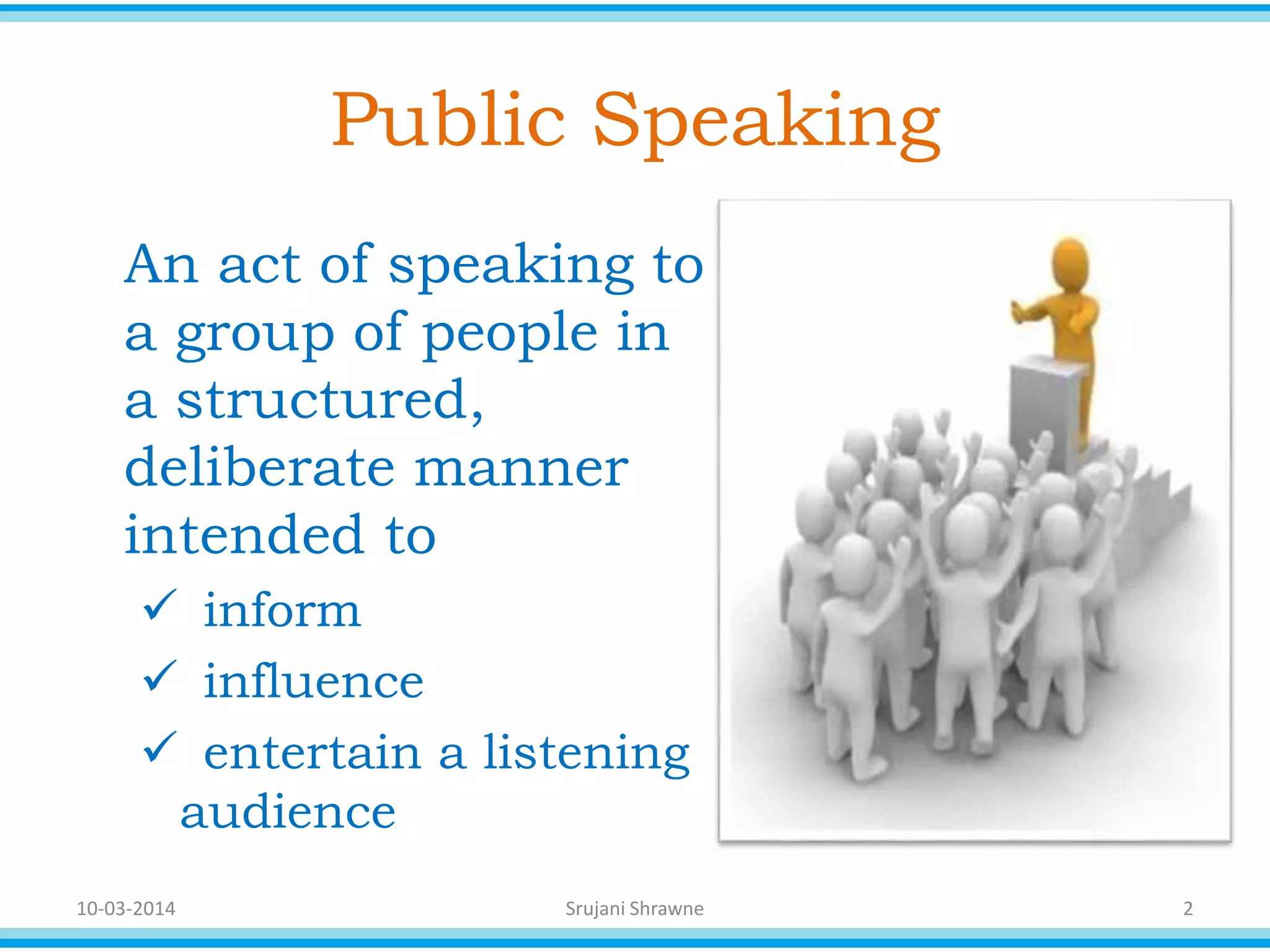 Public speaking | PPTX