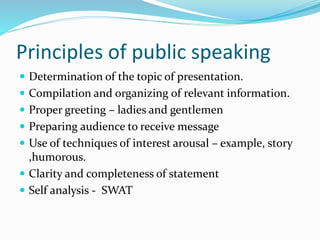 Public speaking | PPTX