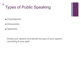 Public speaking | PPT