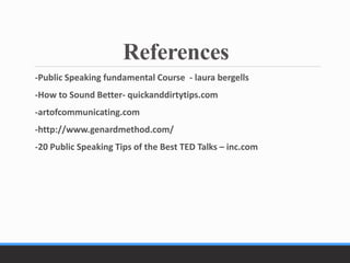 Public speaking fundamentals | PPTX