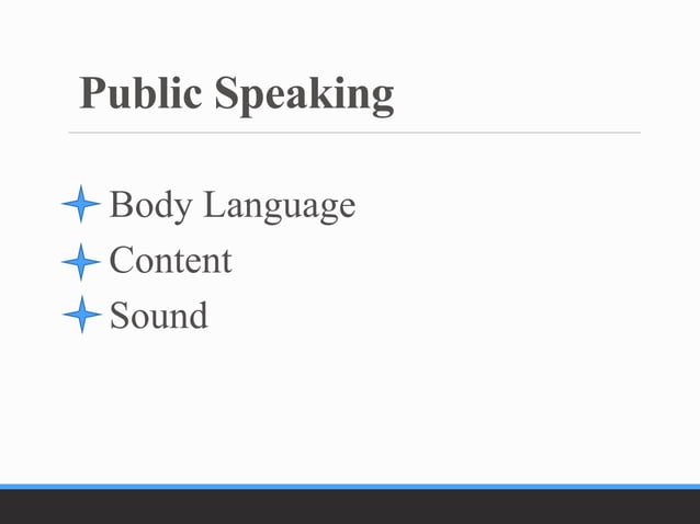 Public speaking fundamentals | PPTX