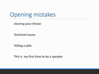 Public speaking fundamentals | PPTX